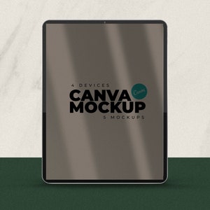 5 Modern Device Mockups for Canva- iPhone Mockup, Imac Mockup, iPad ...