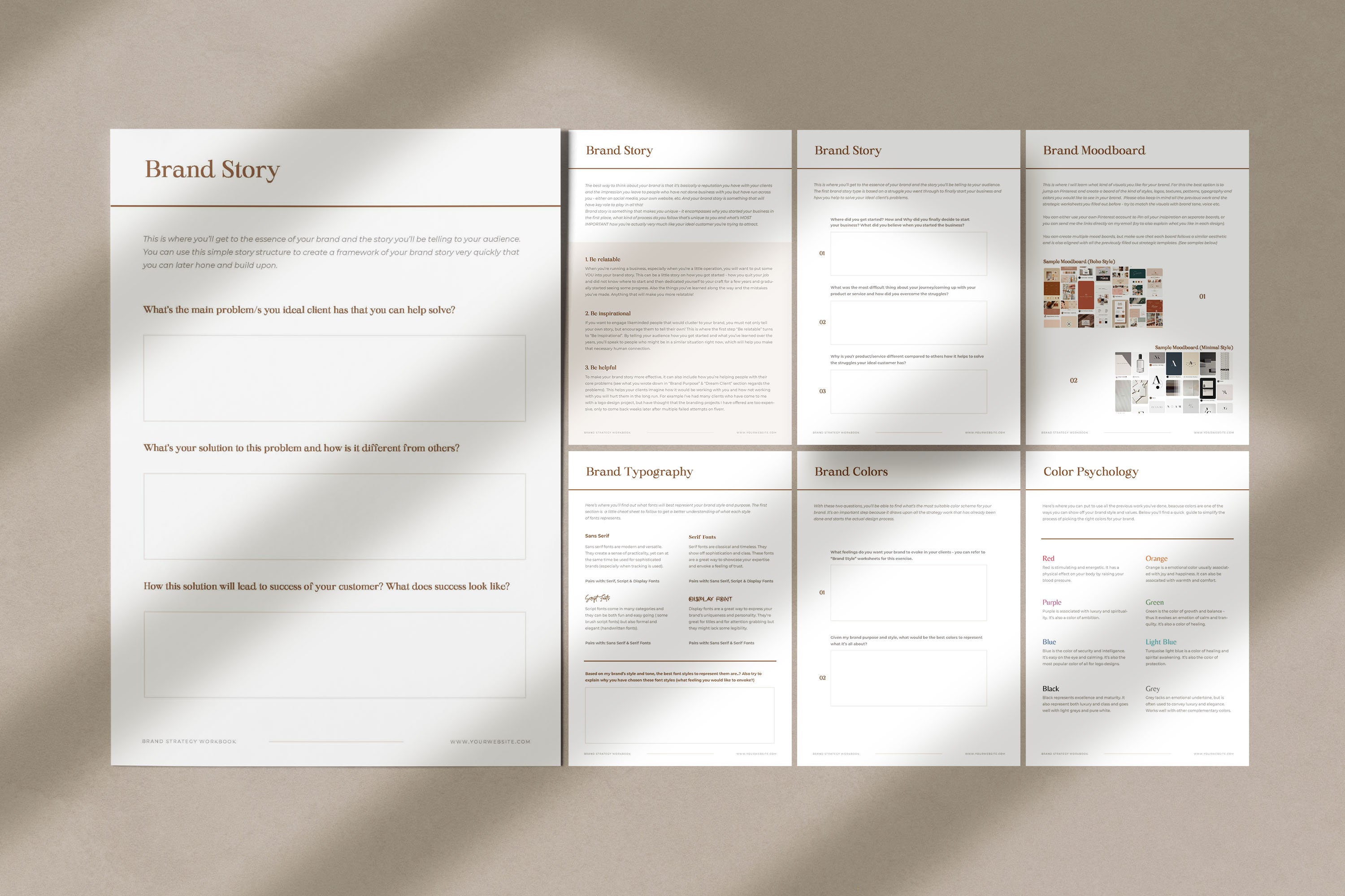 Brand Expert Workbook Templates / Brand Designer Workbook | Etsy