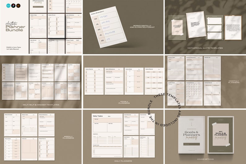 Creative Entrepreneur Bundle CANVA / Workbook Templates / | Etsy