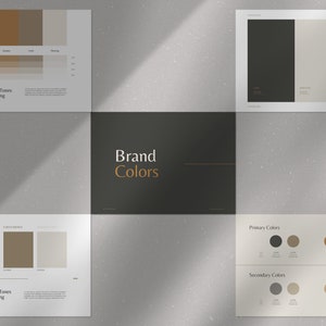 42 Brand Guideline Templates - CANVA / Branding Presentation Templates ...