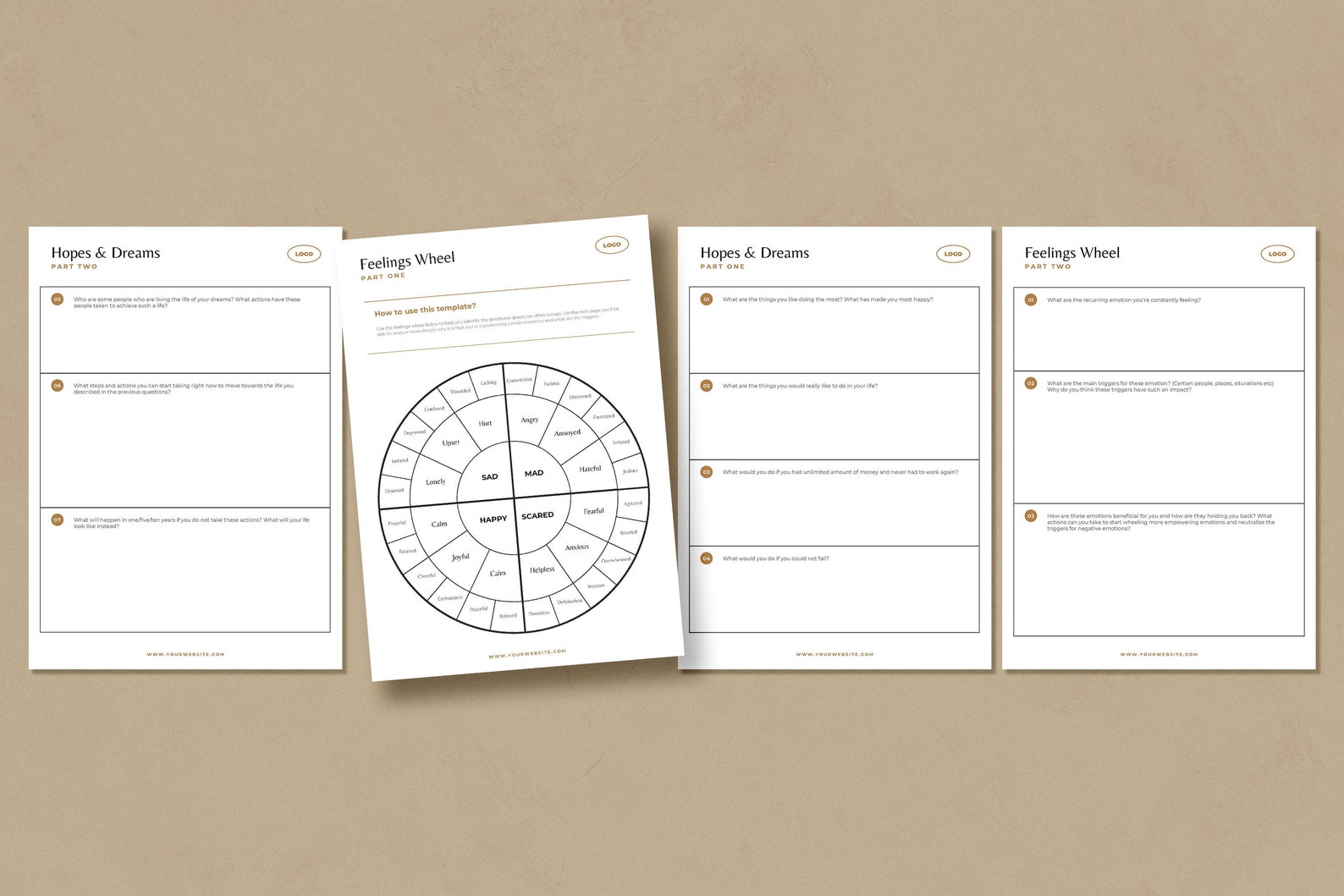 True Self Discovery Worksheets CANVA / Therapy Worksheet - Etsy