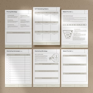 Interactive Business Planner / Interactive Business Strategy Sheets ...