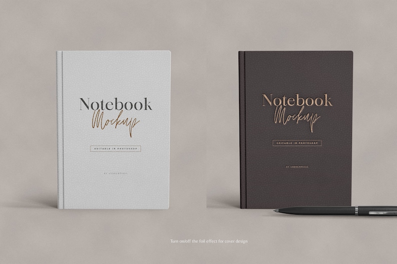 Minimal Notebook Mockups / Modern Journal Mockups / Diary - Etsy