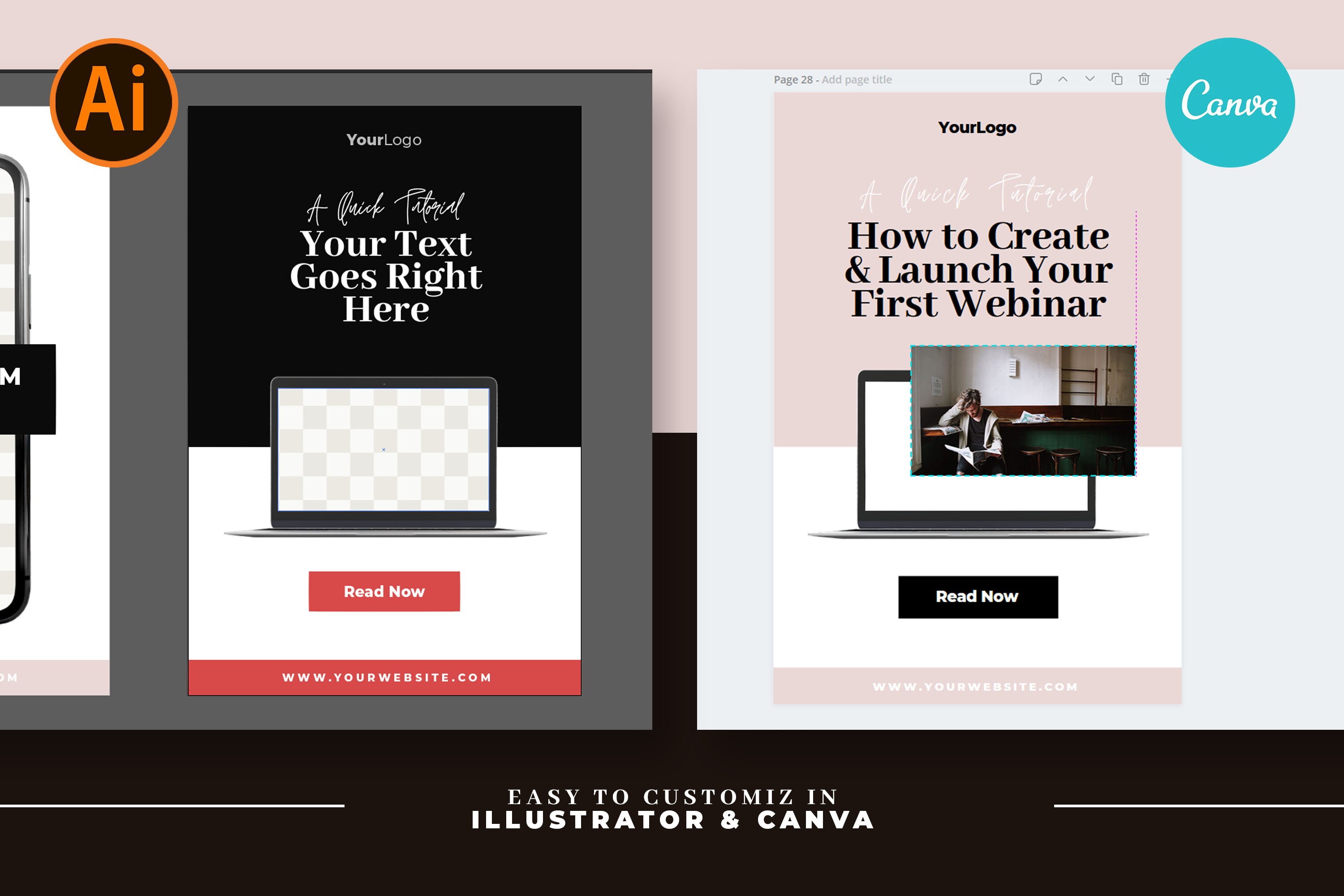 30 Modern Pinterest Templates Mockups / Feminine Pinterest | Etsy