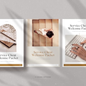 Service Client Welcome Packet / Client Onboarding Templates / Canva ...