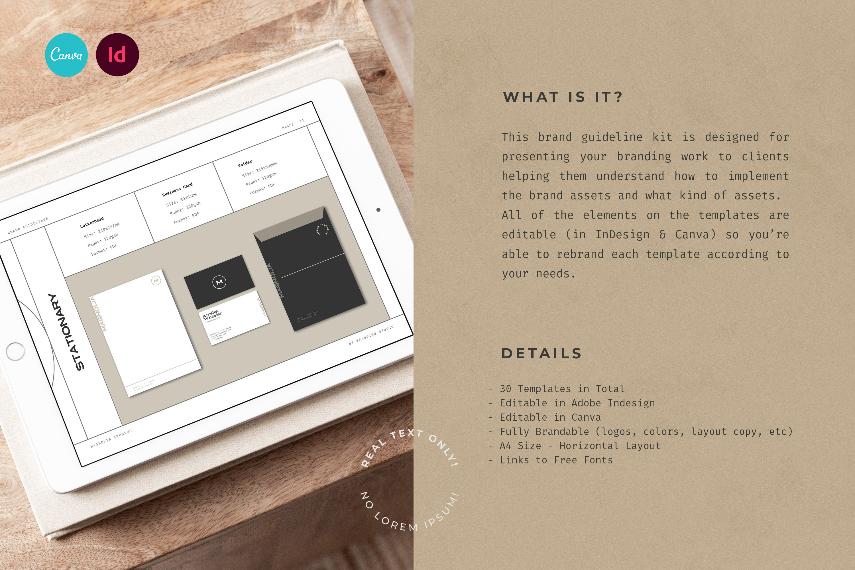 Editable Studio Brand Guidelines for Canva and Instagram - Etsy