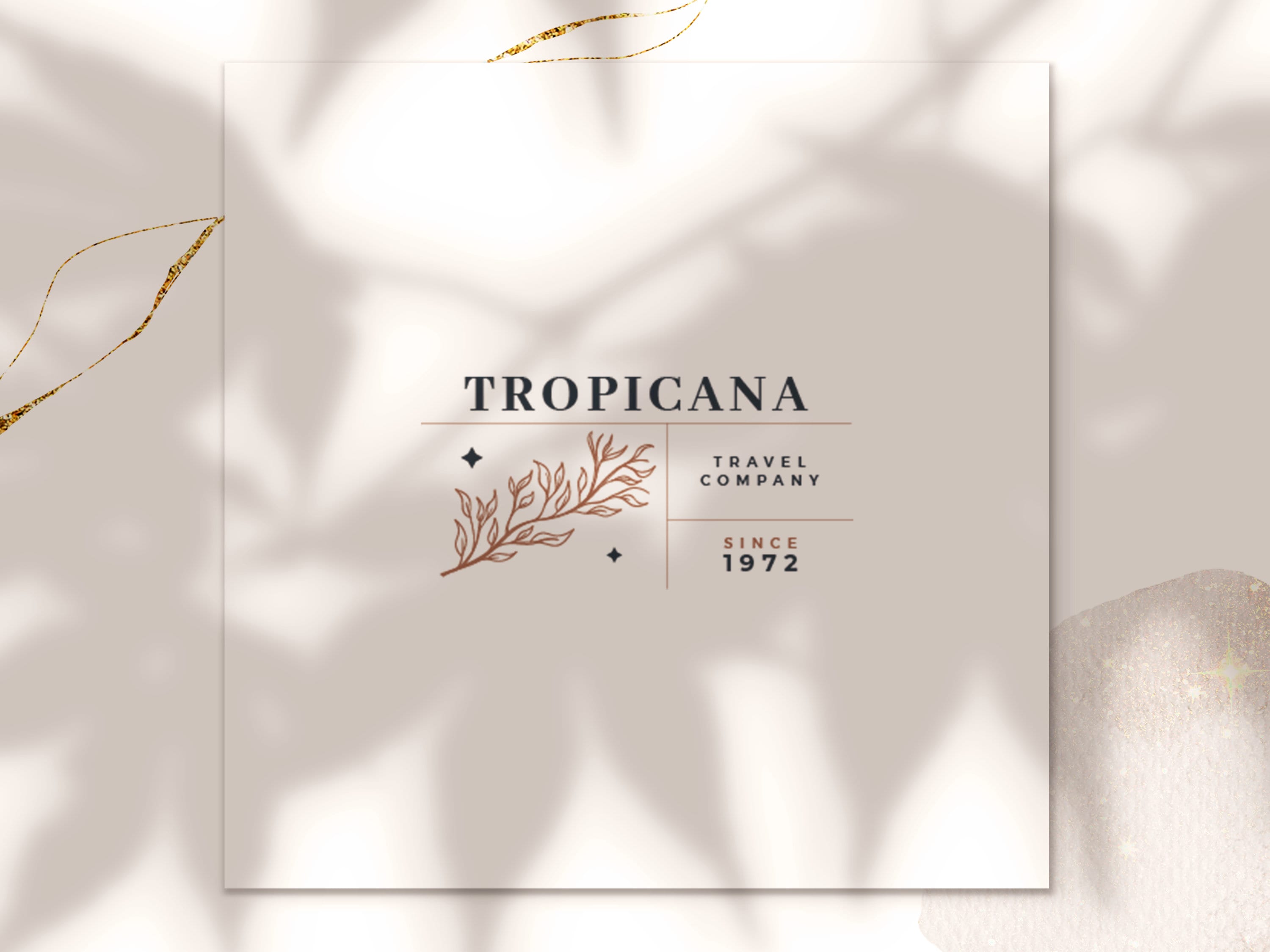 UNIQUE Flower Logo Design, Instant Download Logo, DIY Logo, Botanical ...