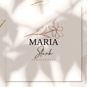 Elegant Photography Logo Design, Instant Download Logo, DIY Logo ...