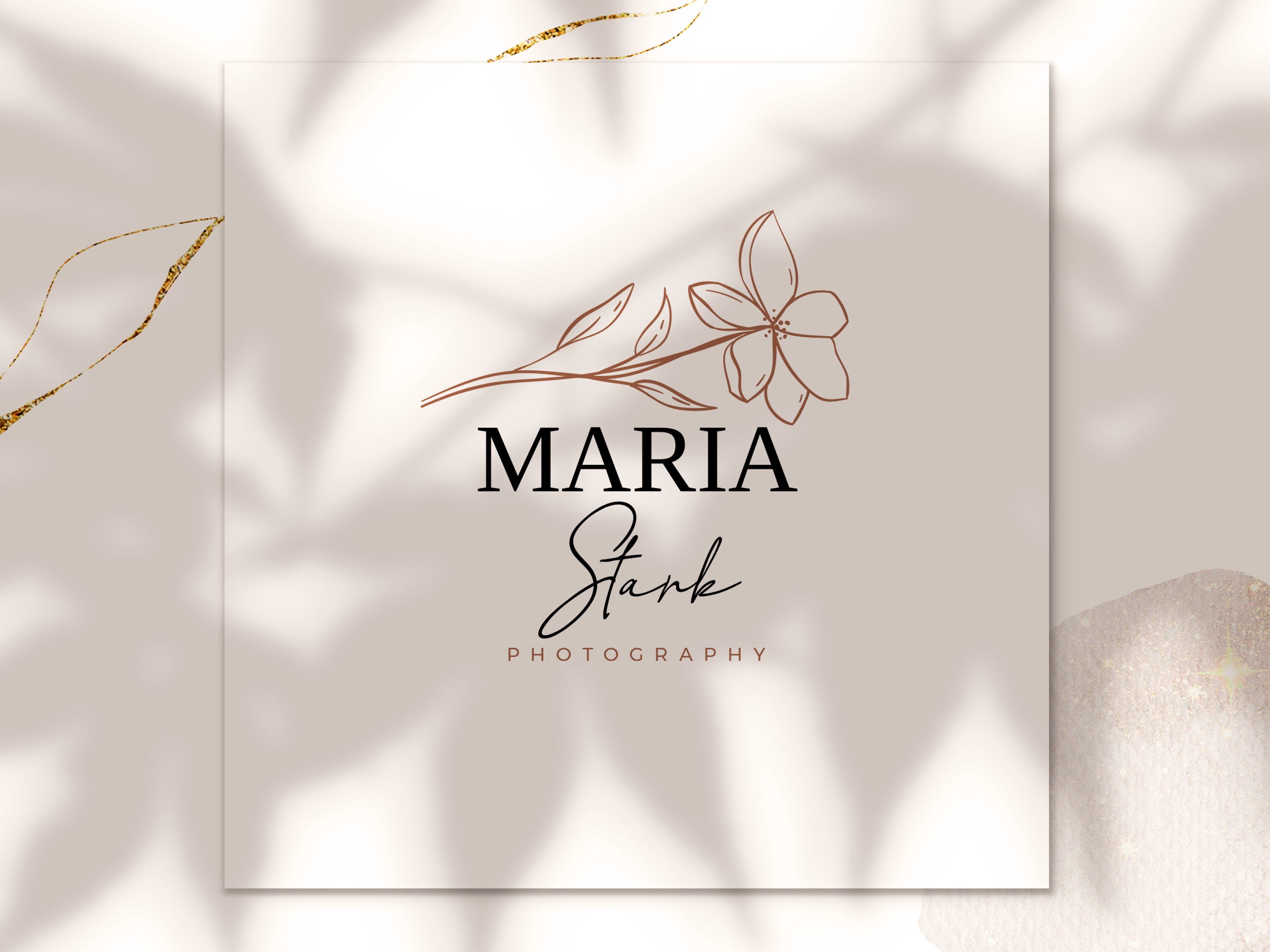 Elegant Photography Logo Design Instant Download Logo DIY - Etsy