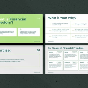Financial Freedom Slide Deck for CANVA / Money, Investing and Budgeting ...