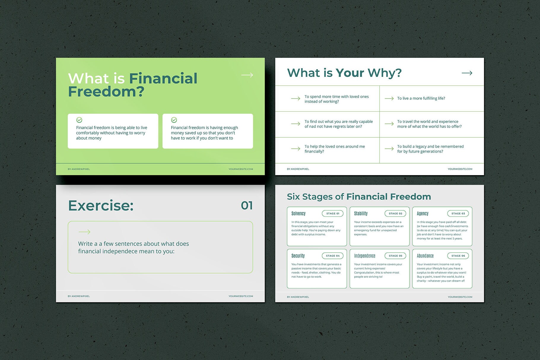 Financial Freedom Slide Deck for CANVA / Money, Investing and Budgeting ...