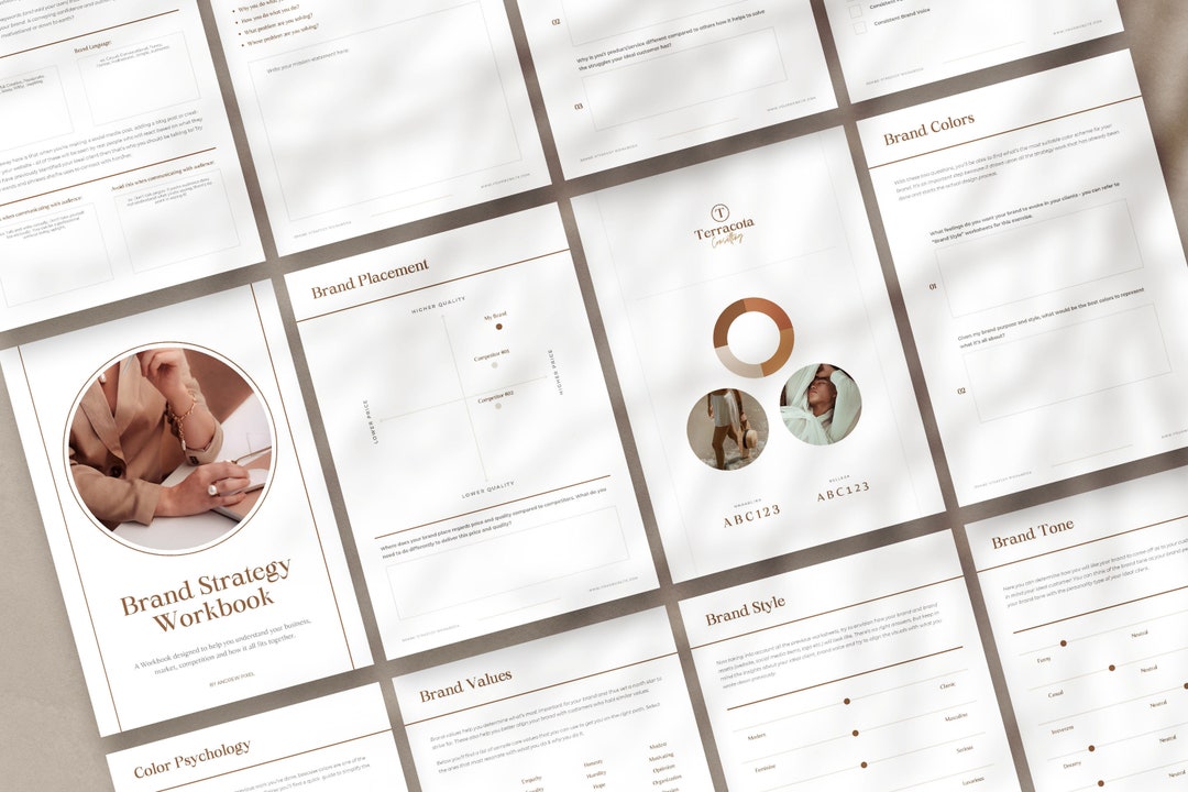 Brand Expert Workbook Templates / Brand Designer Workbook Templates ...