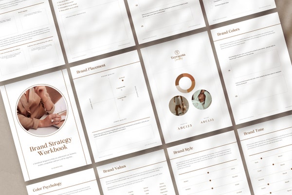 Illustrator Brand Board Template Adobe Illustrator - Etsy Canada