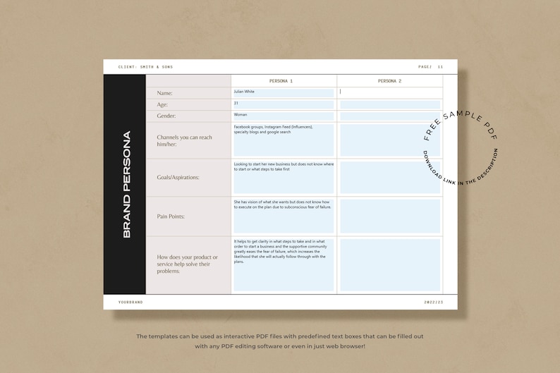 Interactive Branding Workbook / Brand Designer Workbook - Etsy Interactive Branding Workbook / Brand Designer Workbook - Etsy