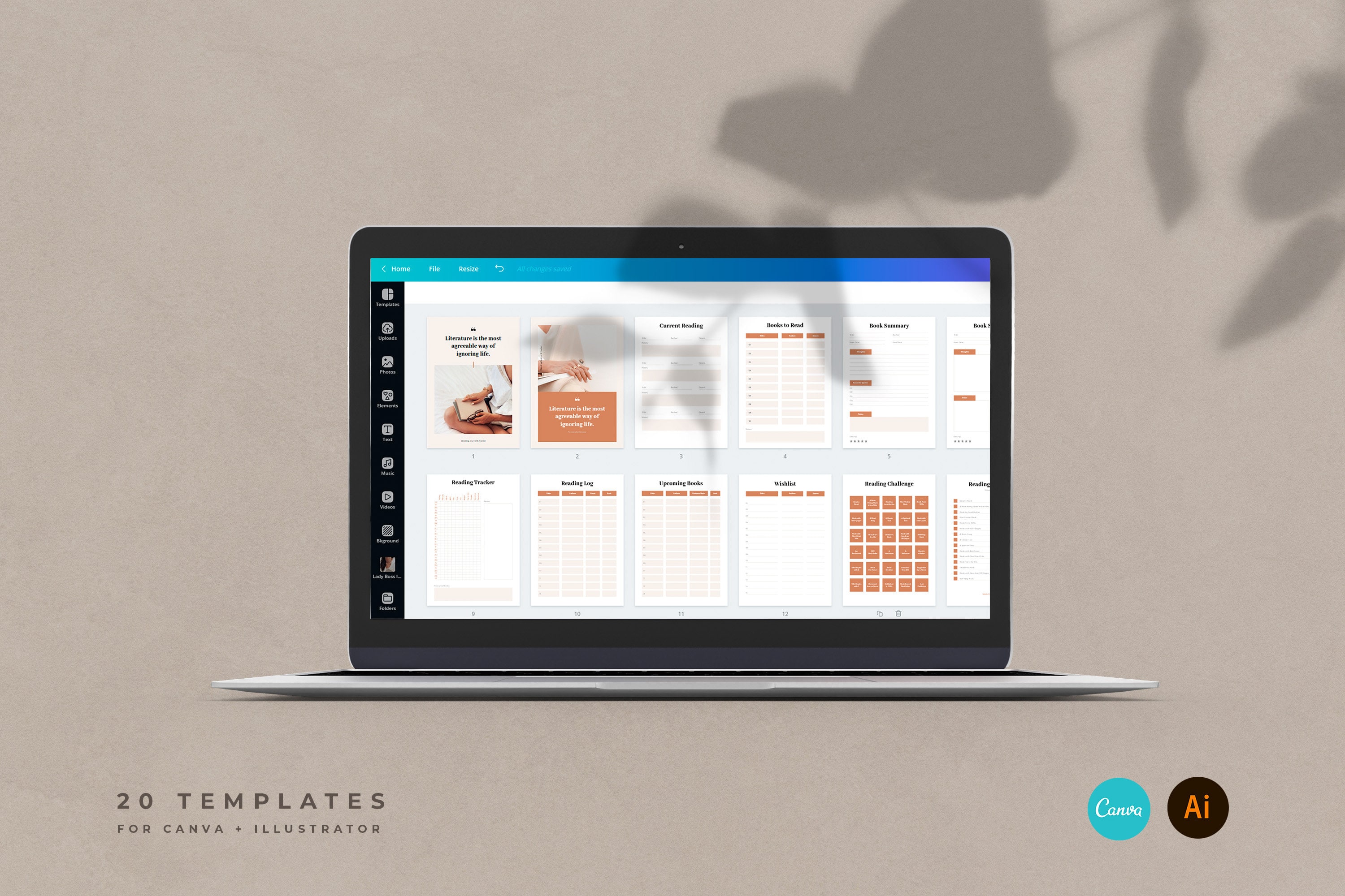 CANVA Reading Planner Bundle / Book Lover Bundle / Book Wish - Etsy