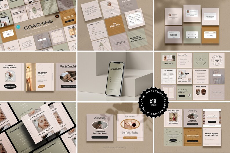 Ultimate Coaching Bundle for CANVA / Therapy Worksheet - Etsy