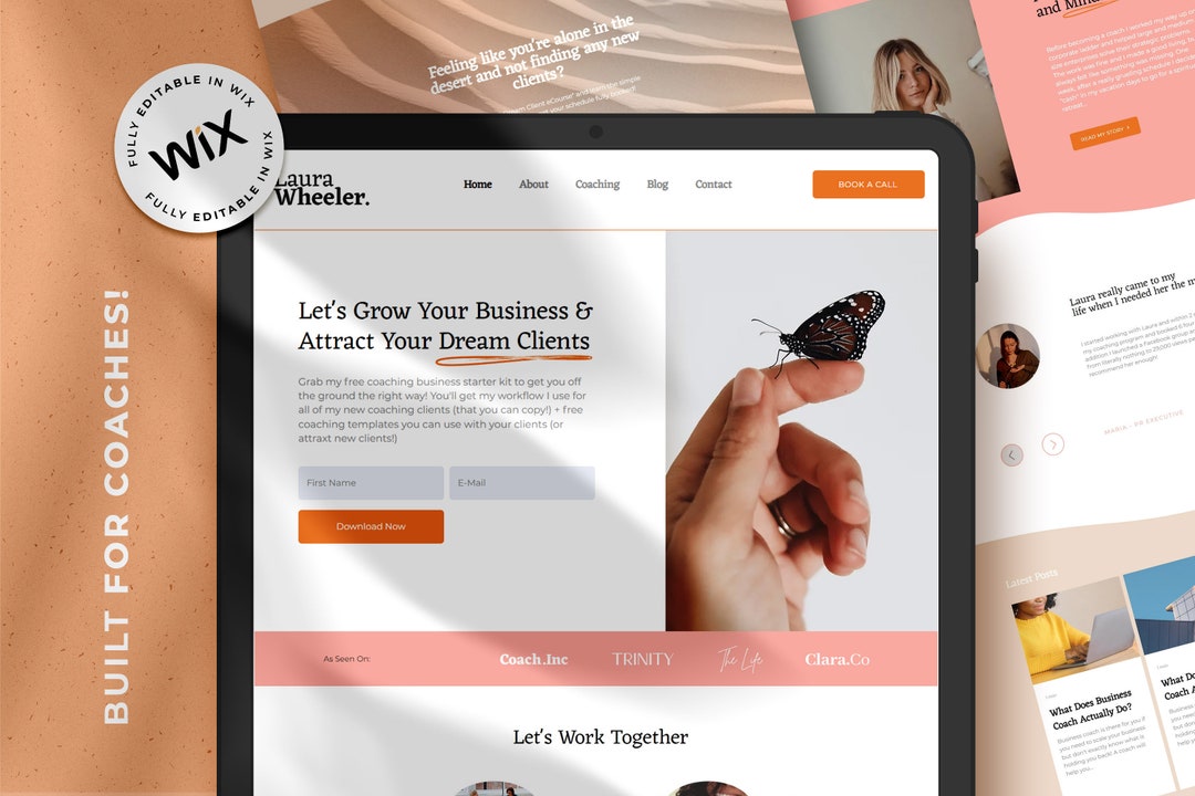 Laura Wheeler - WIX Website Template for Coaches, Coaching Website ...