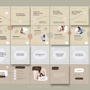 200 Step-by-step Coaching Carousel for CANVA - Etsy