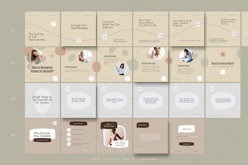 200 Step-by-step Coaching Carousel for CANVA - Etsy