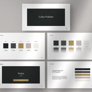 Brand Guideline Templates for CANVA / CANVA Branding Templates / Logo ...