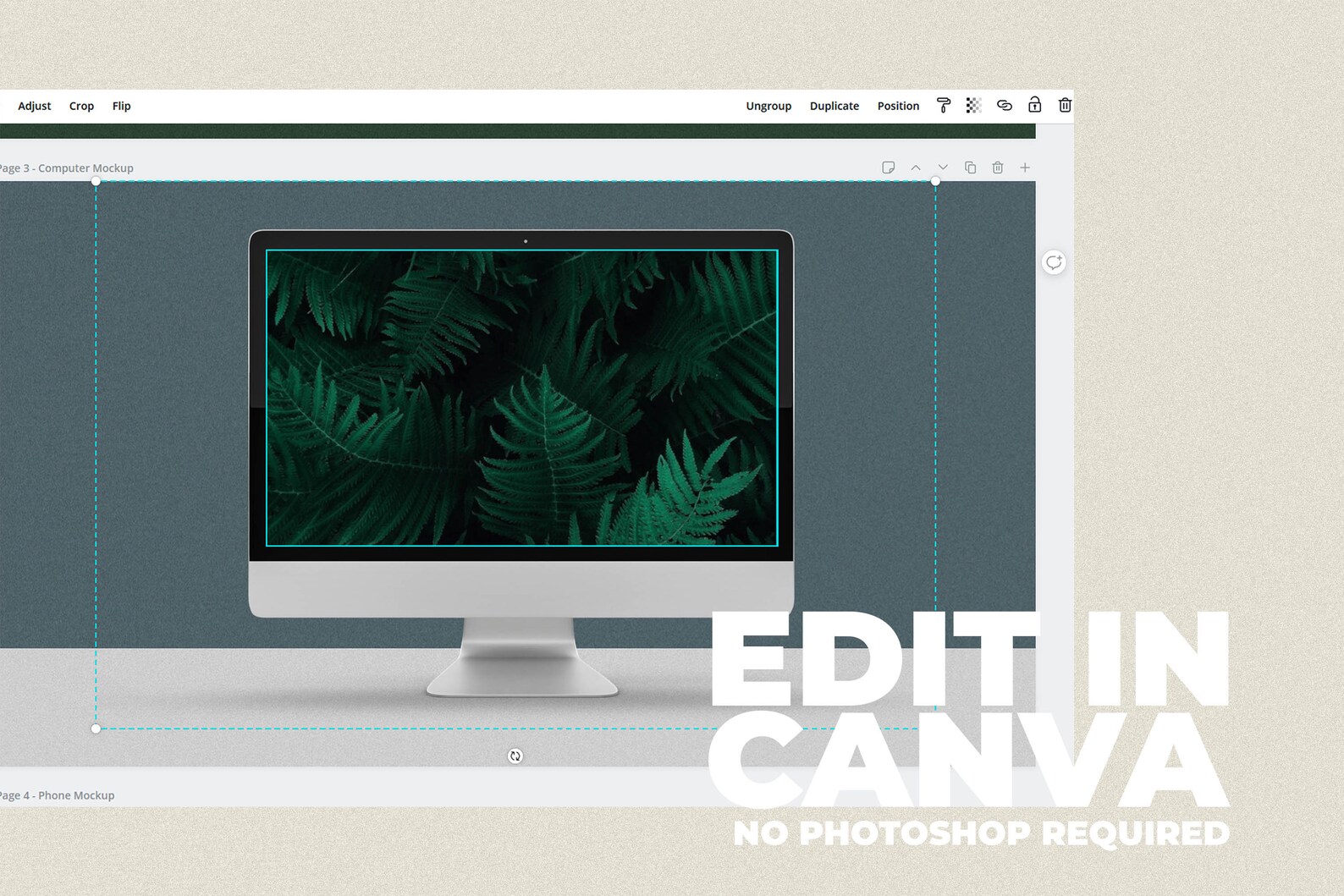 5 Modern Device Mockups for Canva Iphone Mockup Imac Mockup | Etsy