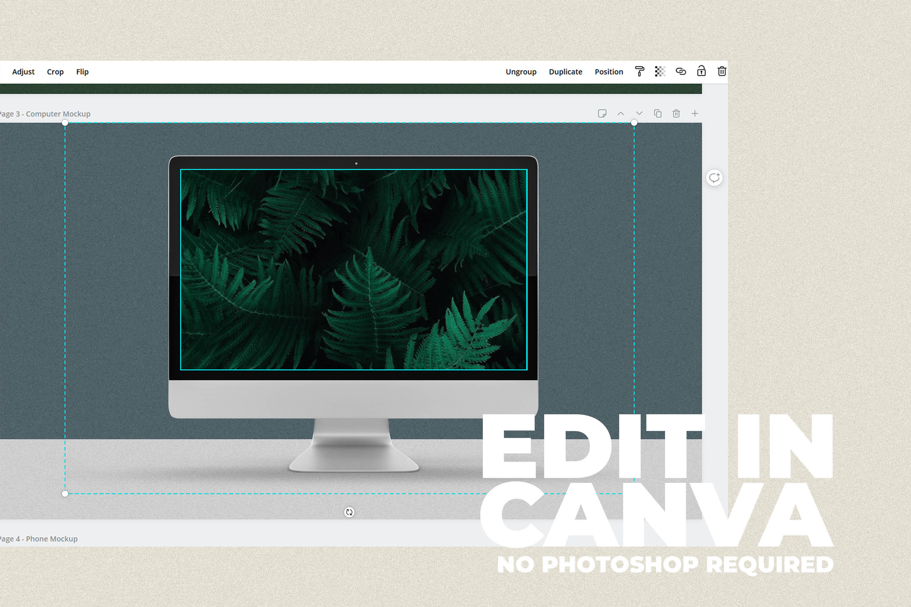 5 Modern Device Mockups for Canva Iphone Mockup Imac Mockup | Etsy