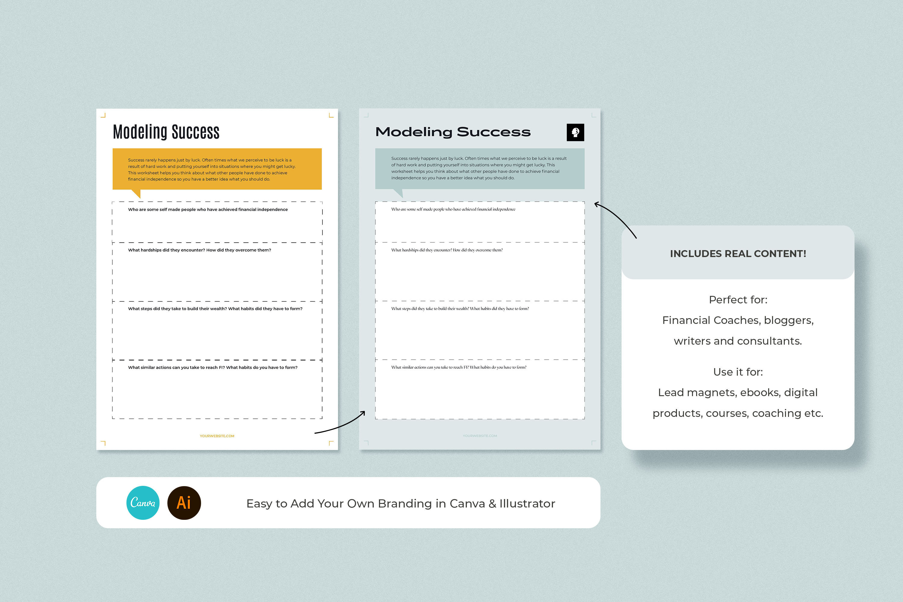 Financial Independence Workbook / Financial Business Coach - Etsy