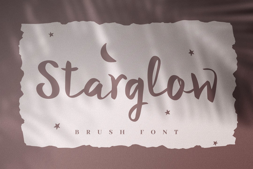 Starglow Bold Handwritten Brush Font With Easy Going Playful Vibe - Etsy