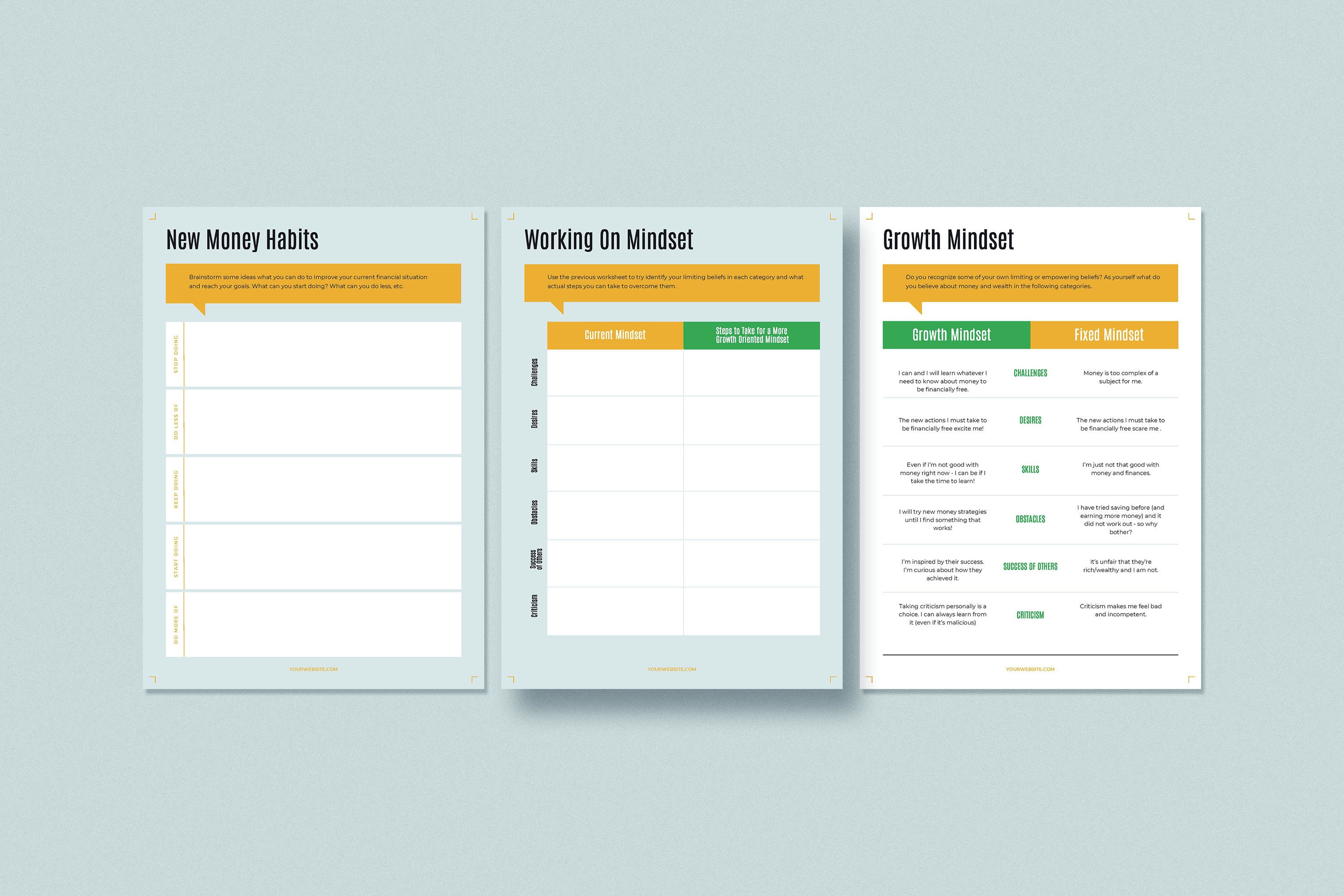 Financial Independence Workbook / Financial Business Coach - Etsy