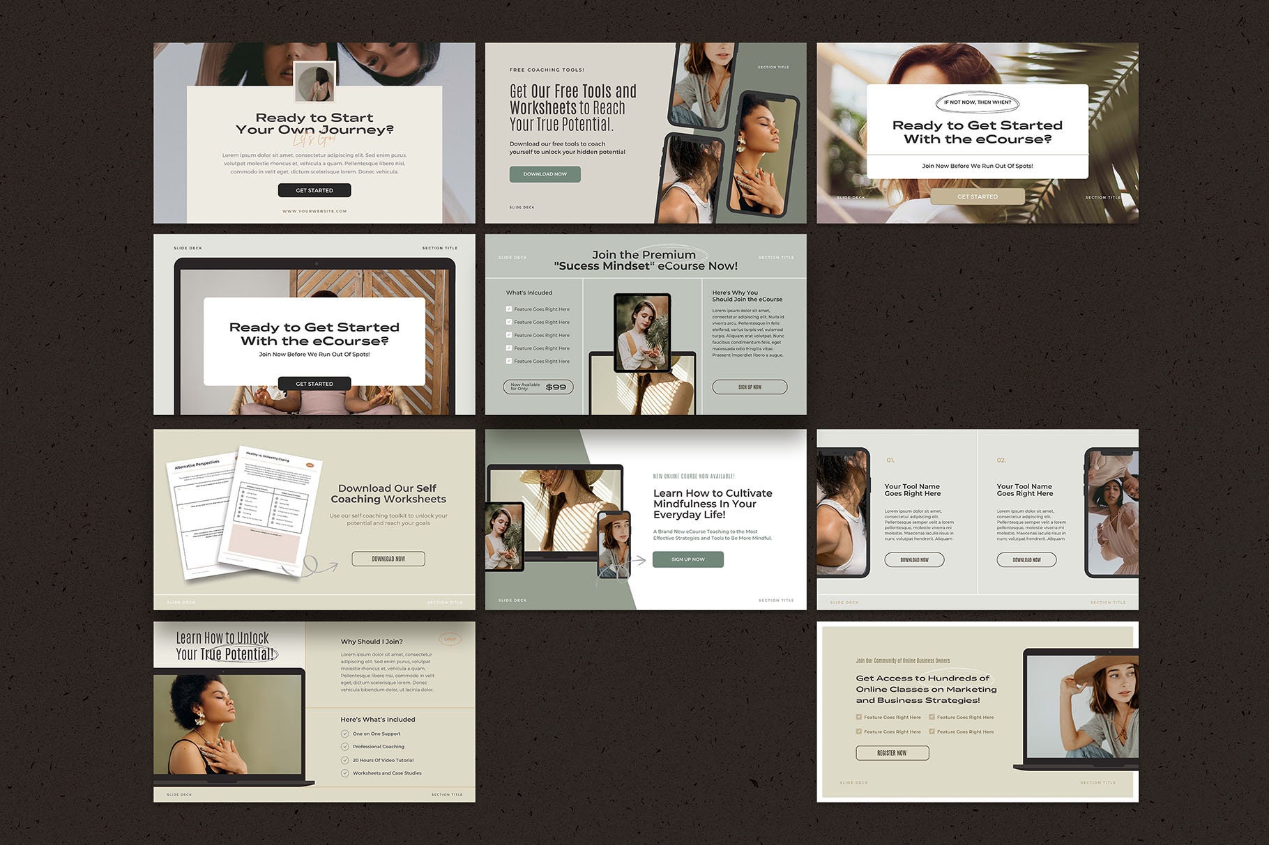 Coaching Slide Deck for CANVA / Coaching Presentation for - Etsy