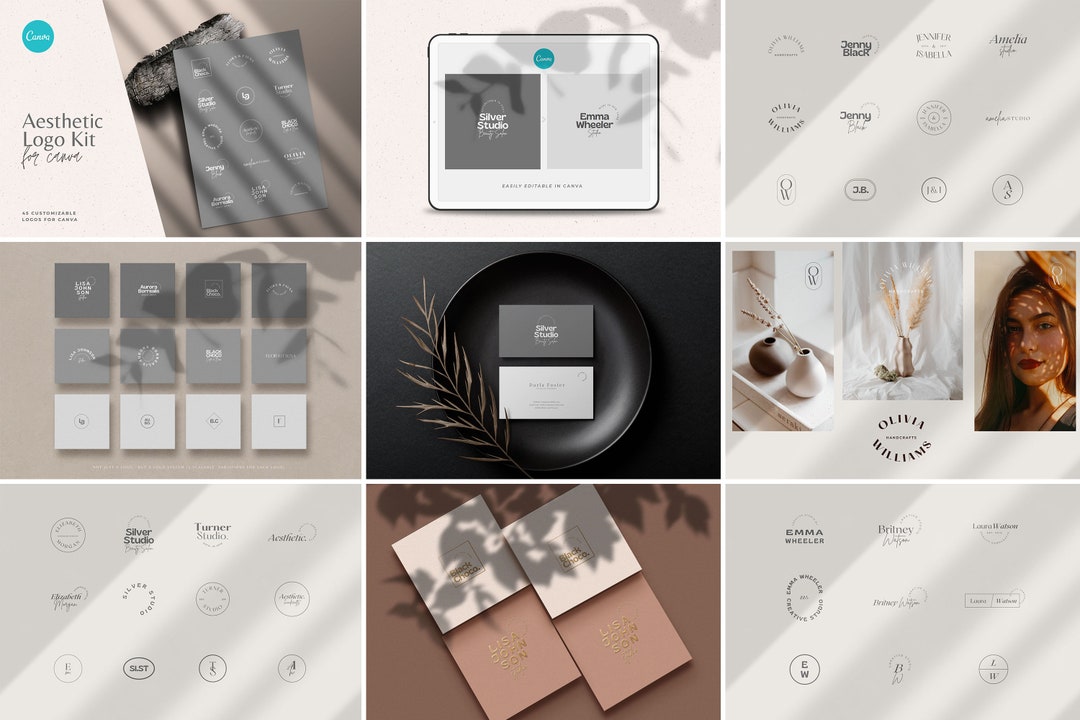 240+ Modern Logo Bundle for Canva, Modern Minimal Logo Bundle, Simple ...