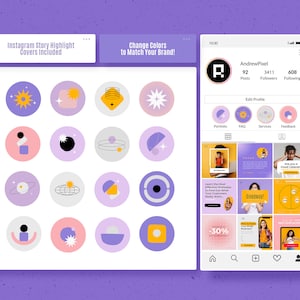 Energetic Instagram Templates CANVA / Colorful Instagram Templates ...