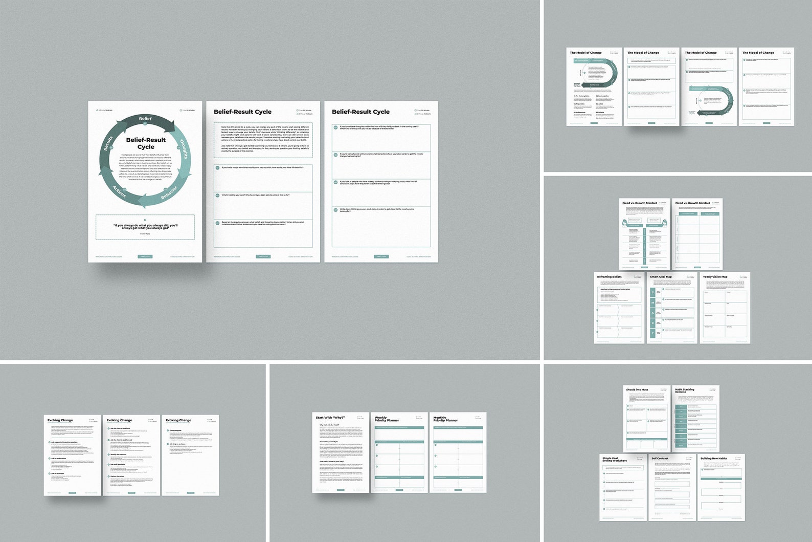 GOAL Setting & Motivation Toolkit / Editable Coaching Tools and ...