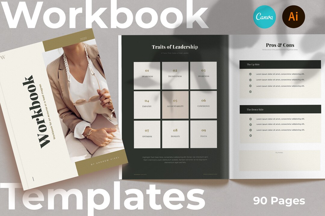 Course Workbook for Coaches / Canva Workbook Templates / Online Course ...