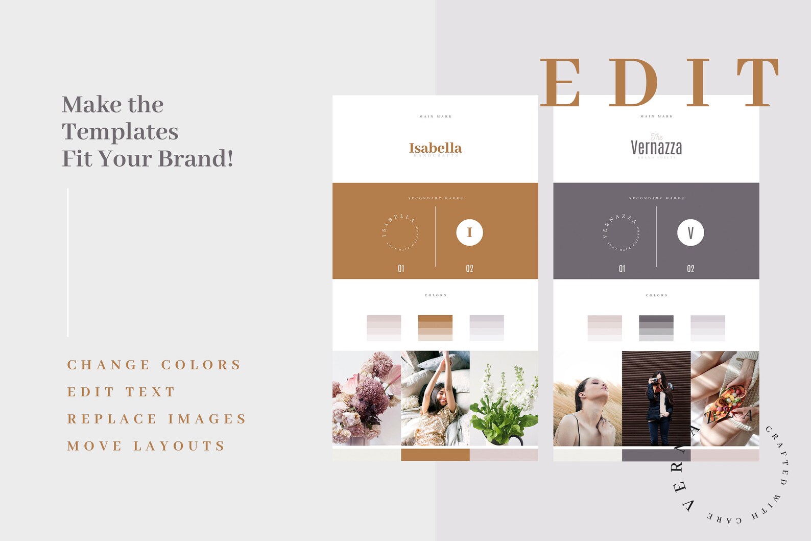 Vernazza Brand Sheet Bundle Modern Brand Board Collection - Etsy