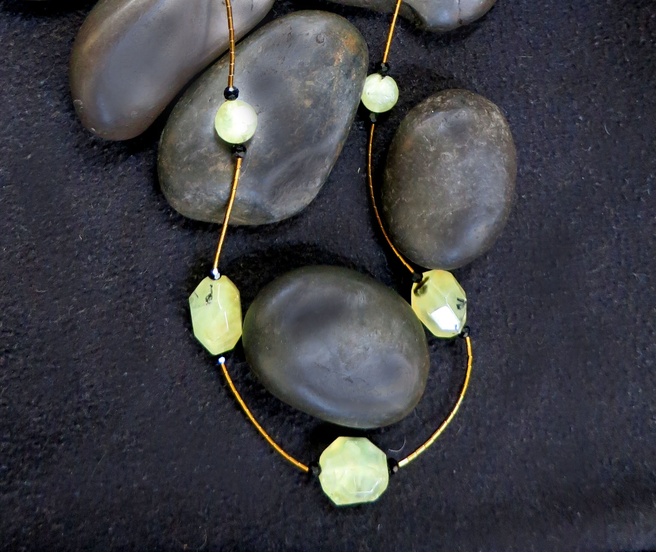 Prehnite Necklace - Etsy