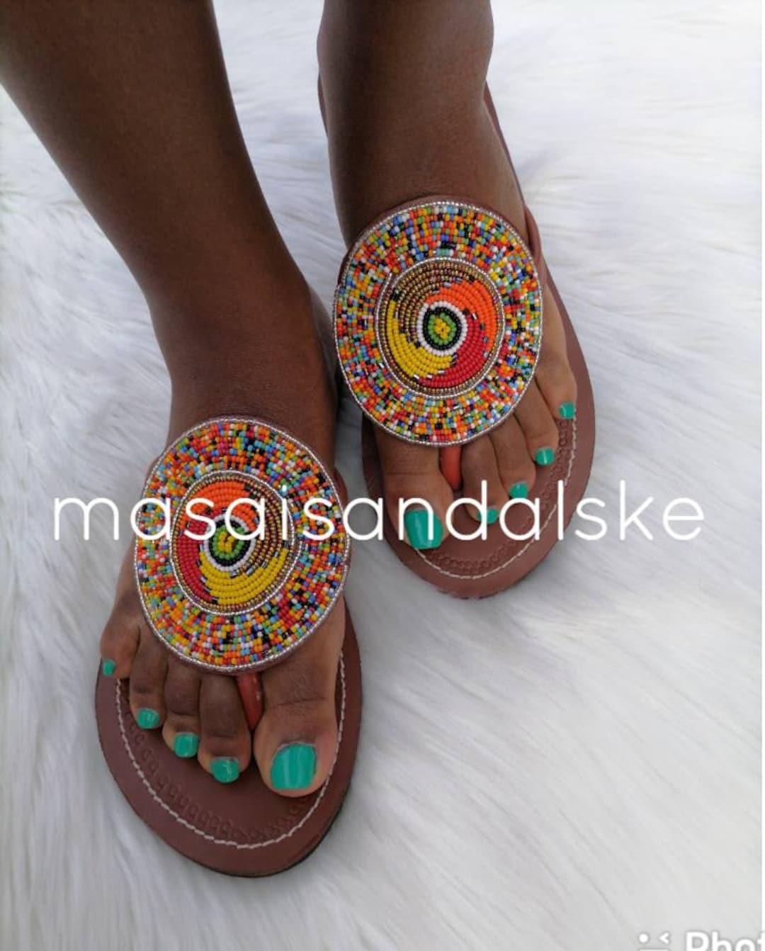 Maasai Sandals , African Beaded Sandals , Flip Flops Sandals , Leather ...
