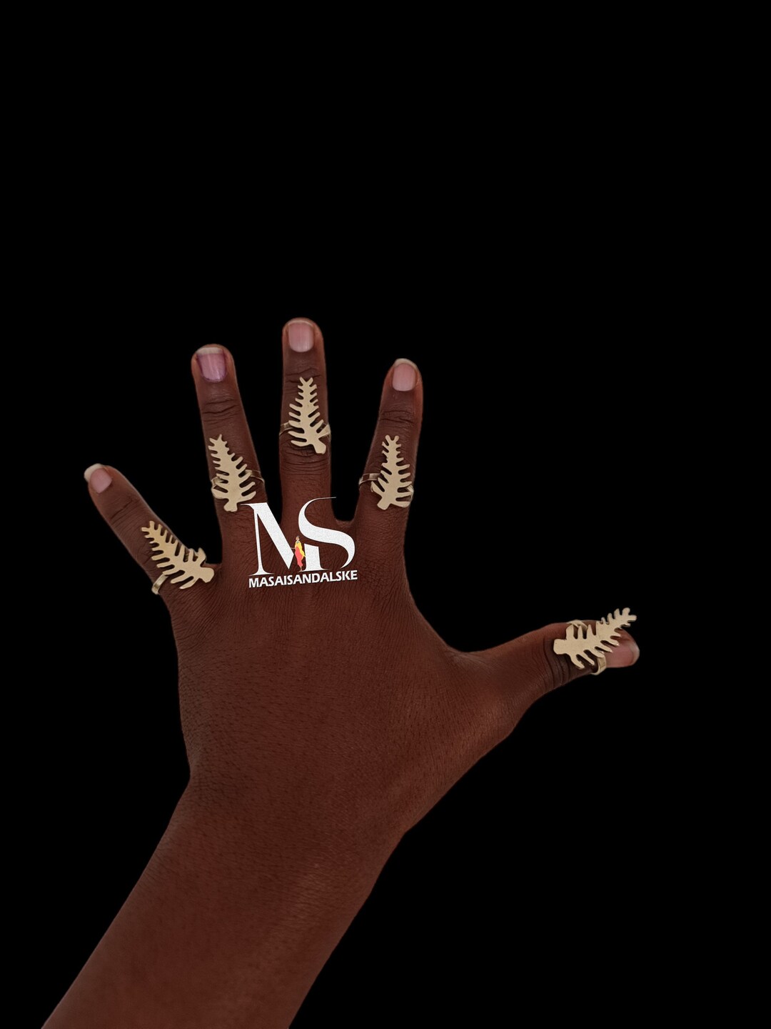 5 Adinkra Brass Rings, Adjustable Rings,brass Rings, African Rings ...