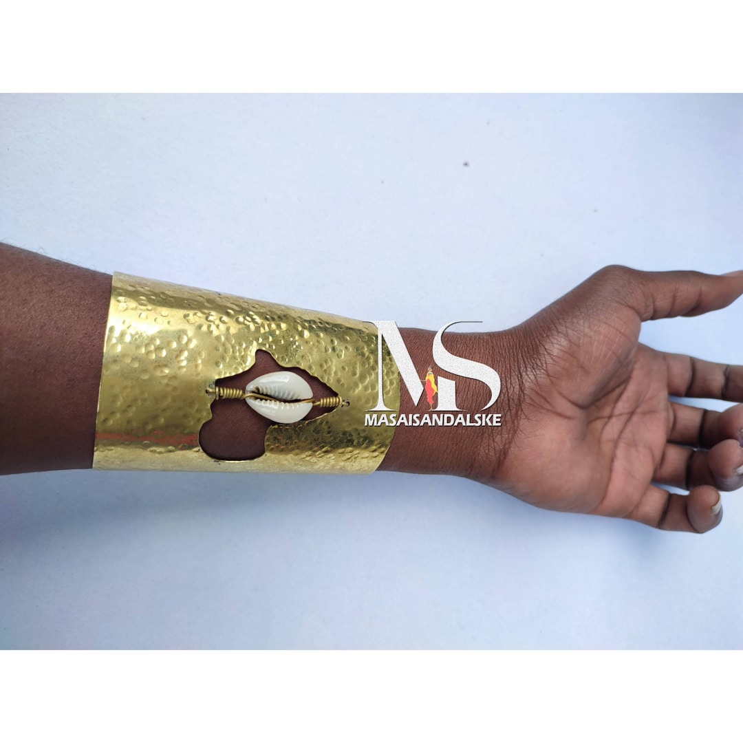 African Cowrie Shell and Brass Bracelets , Wholesale Brass Bracelets ...