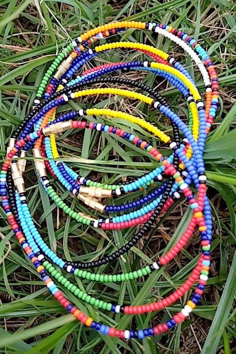 30 Women Anklets/tribal Anklets/evil Eye Anklet/african Beaded - Etsy