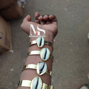 Cowrie Shell Bracelets ,african Brass and Cowrie Bracelets , Wholesale ...