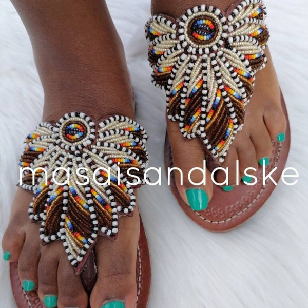 Beaded Sandals - Etsy