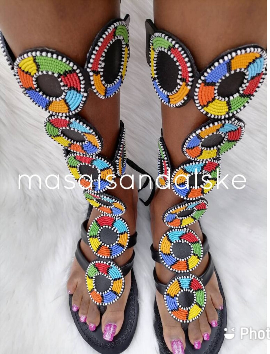 Extra Long Gladiator Sandals , Show Sandals , Custom Sandals , Leather ...