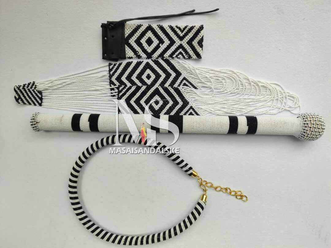 Maasai Beaded Necklace ,zulu Necklace, Matching Set Jewelry Necklace ...