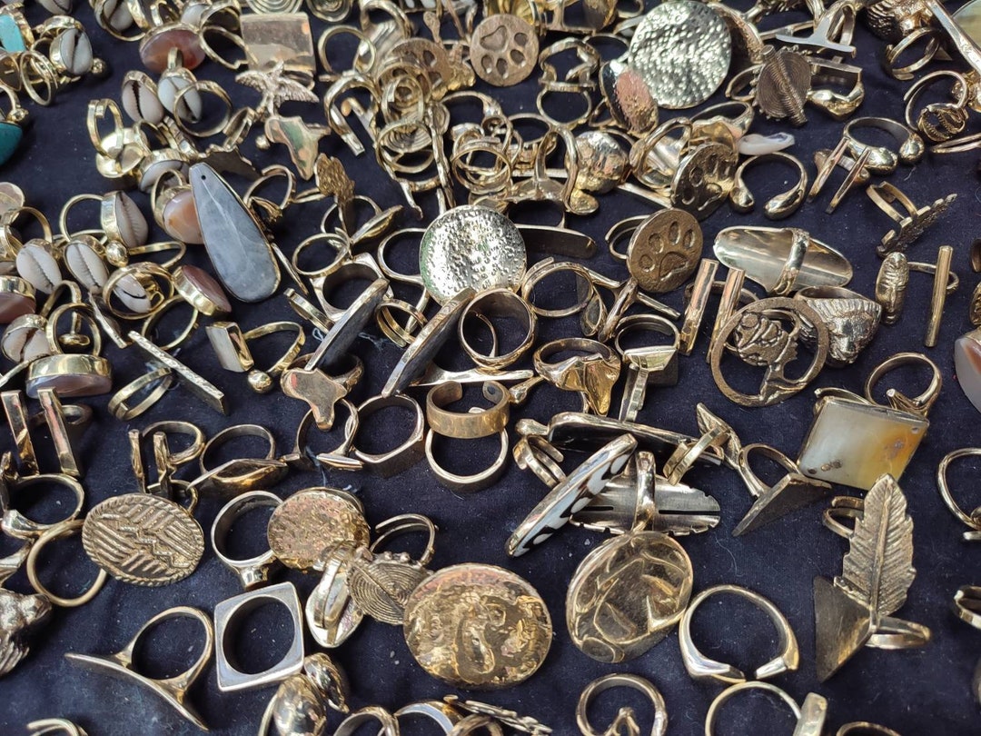 Brass Rings , Brass Jewelry , African Brass Rings , Wholesale Brass ...
