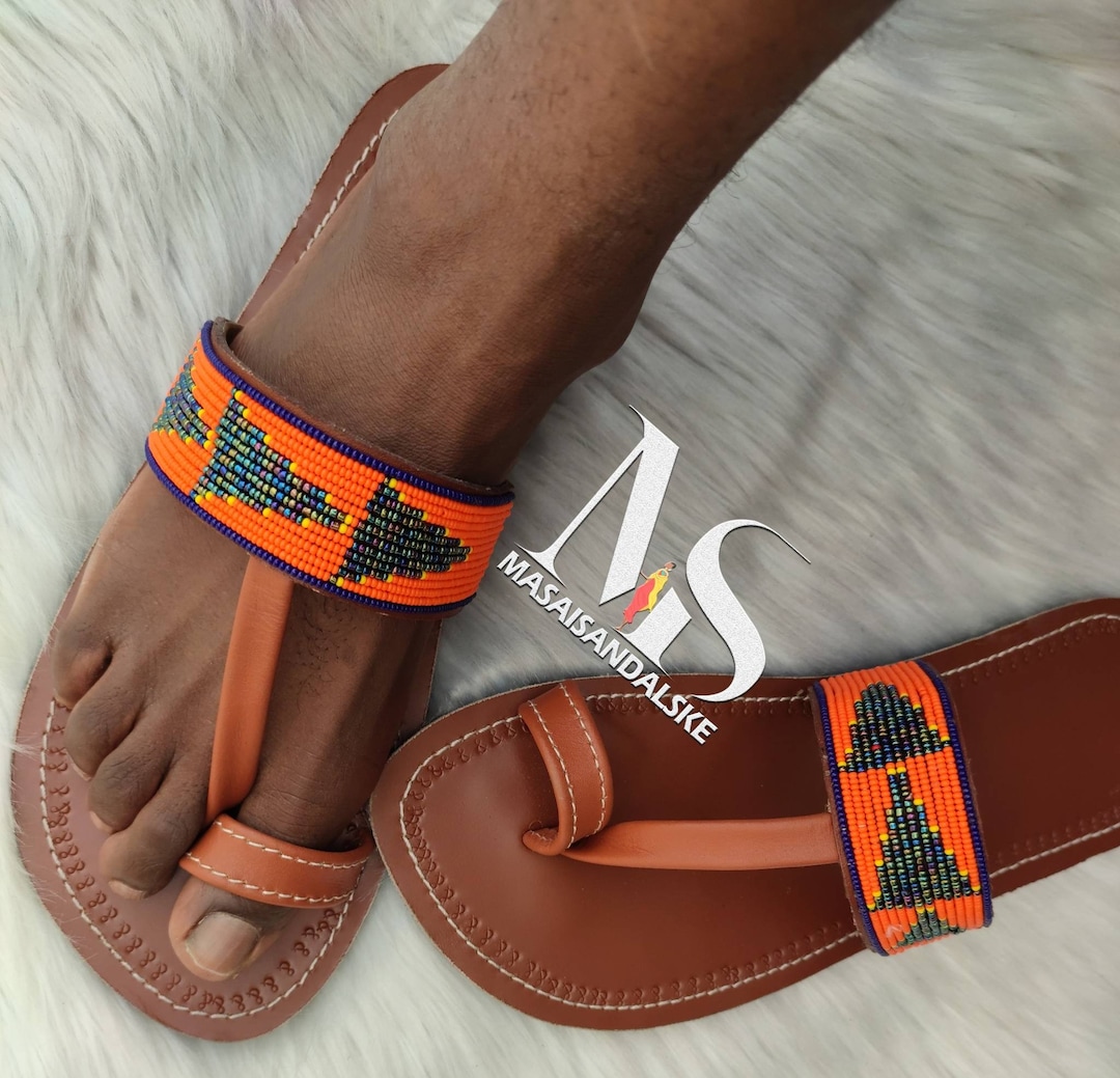 Men Sandals, Maasai Sandals, Leather Sandals, Gift for Him, African ...