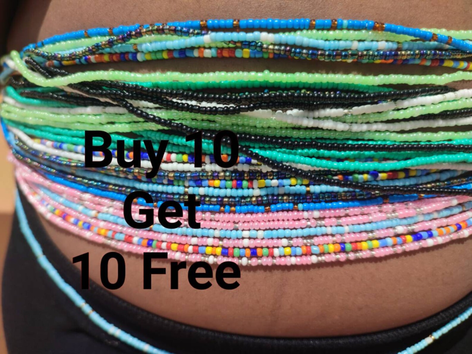 Buy 10 Get 10 FREE ON SALE Waist Beads Clasps Waist Beads, Stomach ...
