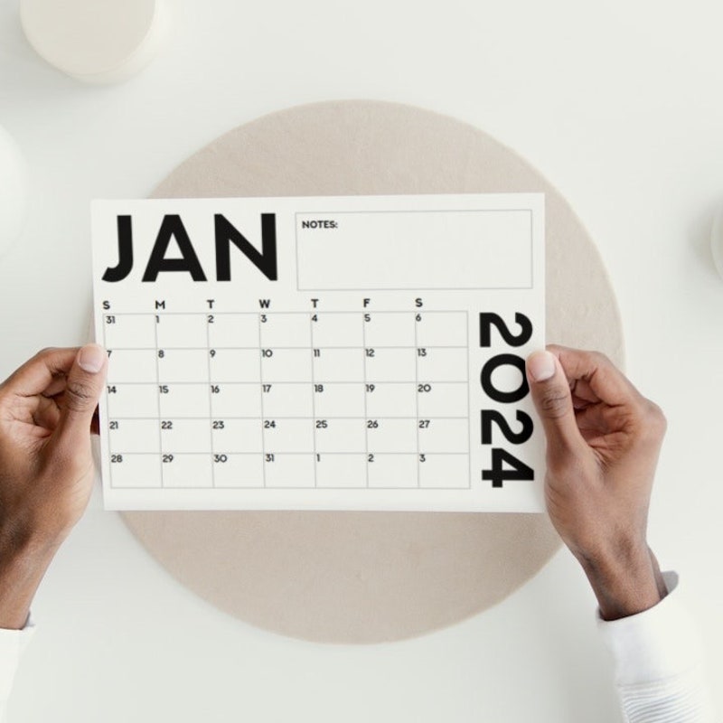 Modern Calendar - Etsy