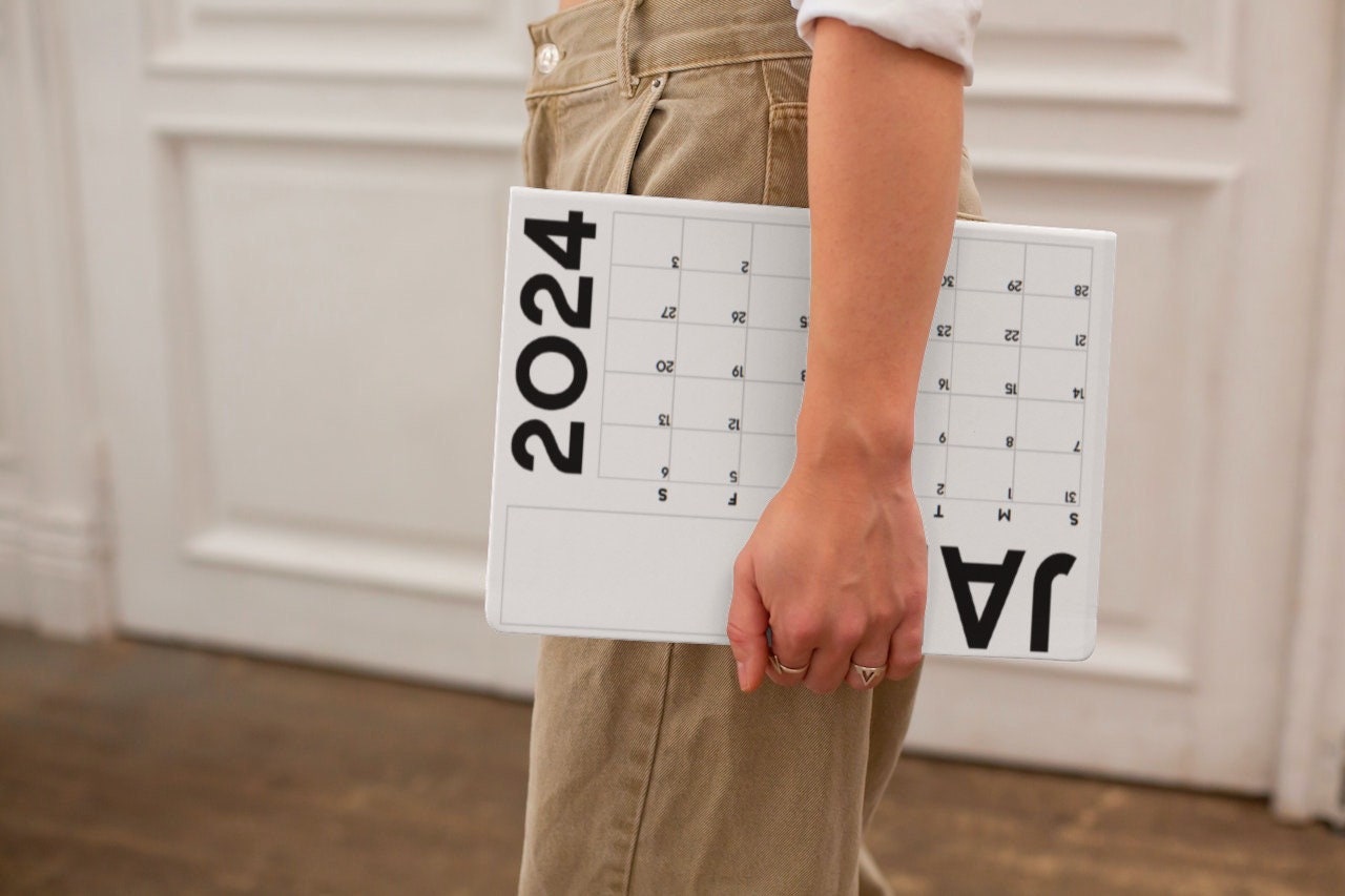 Modern Minimalistic 2024 Large Printable Calendar, Wall Calendar PDF ...