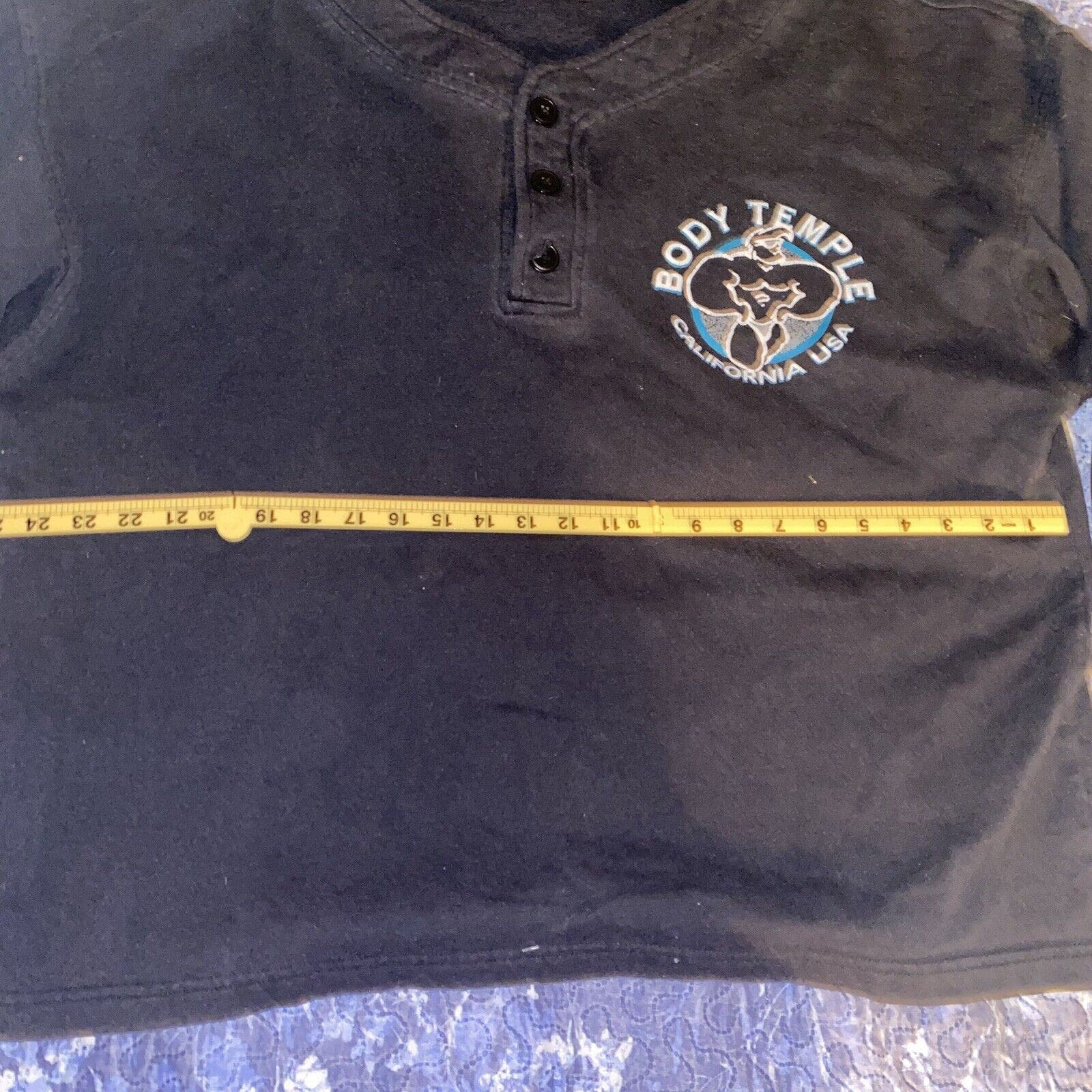Vintage 80s Body Temple Golds Gym Bodybuilding Crop Sweatshirt Size 2XL ...